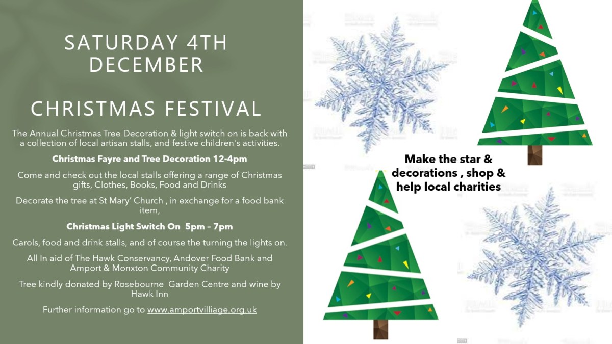 Christmas Festival 4 December 2021 « Monxton Matters
